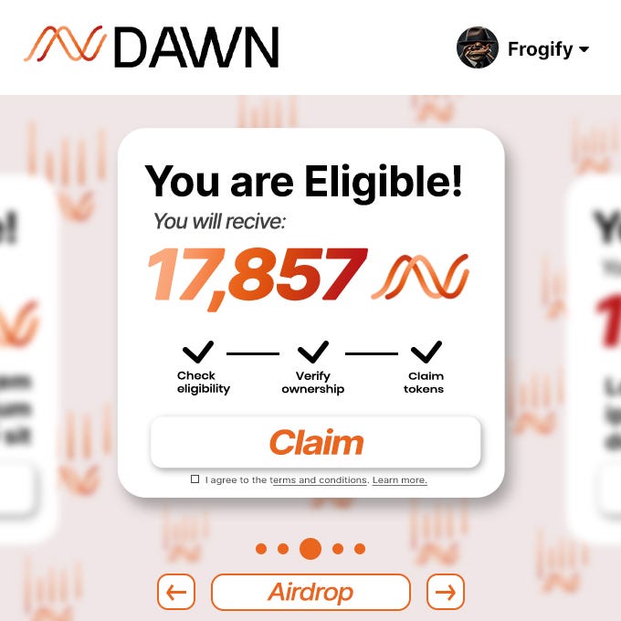 DAWN Airdrop:Earn Passively. I just finished making 320 accounts… | by ...
