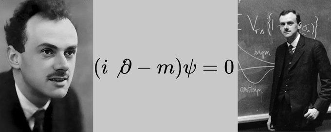 Pure Math to Antimatter: The Story of Dirac’s Equation | by Math in ...