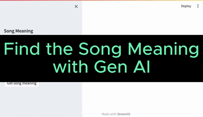 Beyond Lyrics: Using Gen AI to find the meaning of a song | by Grover ...