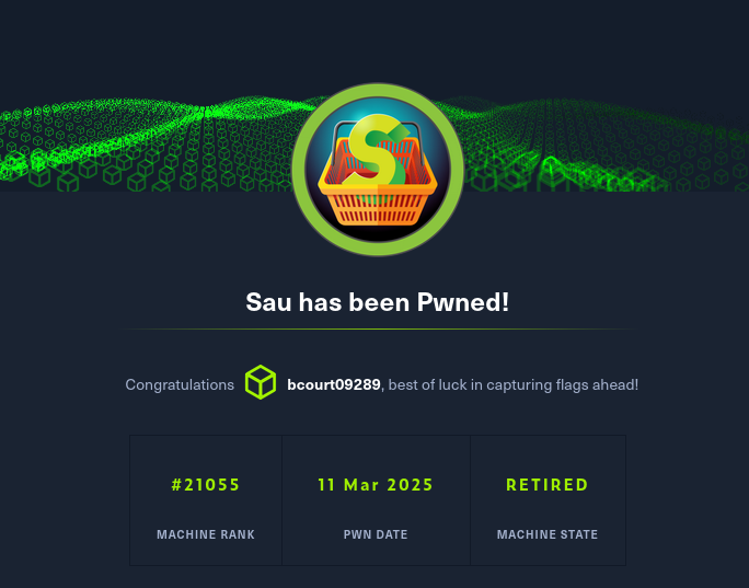 HTB Sau Machine Walkthrough/Explanation | by Bcourt | System Weakness