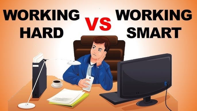 Working Hard vs. Working Smart: Finding the Balance That Works | by Olu ...