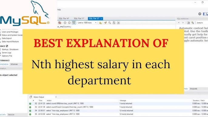 Find the nth highest salary in each department !!!!! | by Teju Dataengineer | CodeElevation | Medium