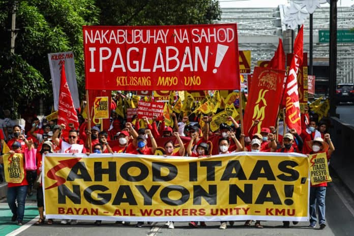 Manggagawa at mamamayan, magkaisa! Ipaglaban dagdag na sahod, batayang ...