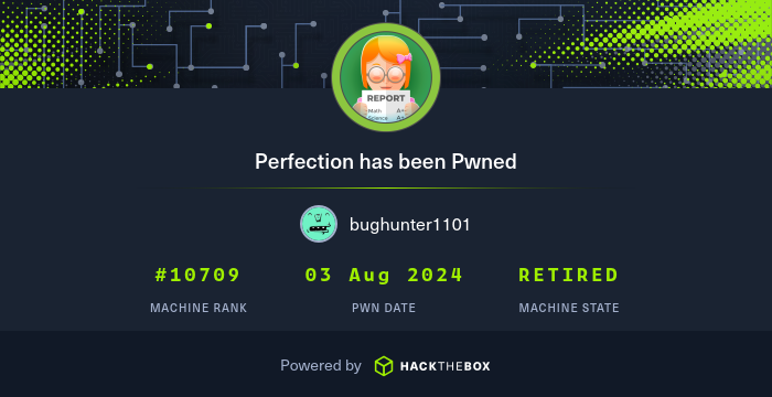 HackTheBox Machine “Perfection”. Description | by Dharmendrakumar | Medium