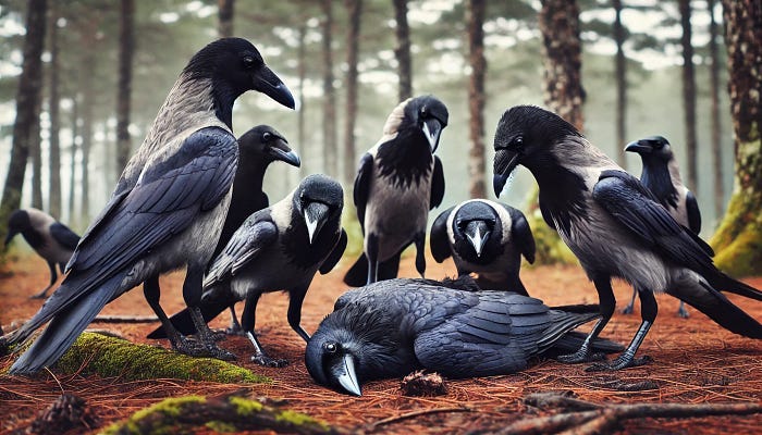 Crow Funerals — A Collective Survival Mechanism | by George Dmitry Reul ...