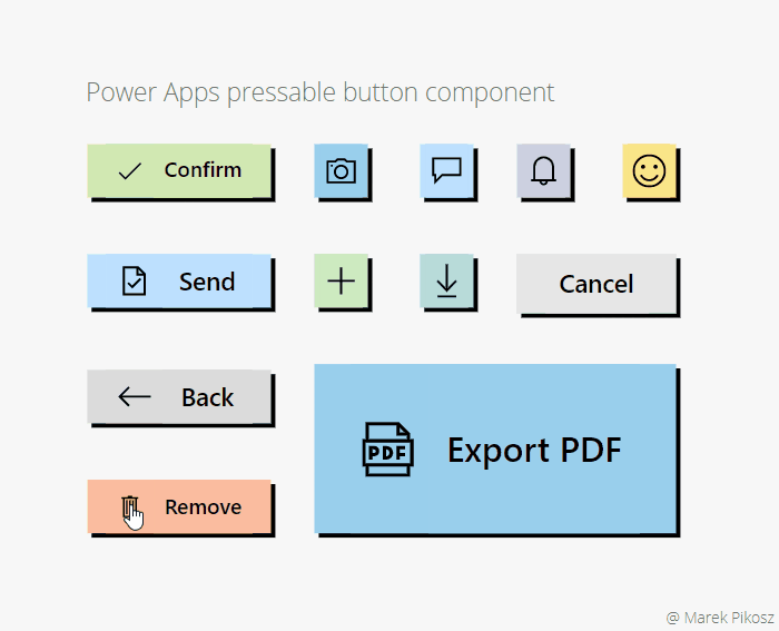 Power Apps —pressable button component - Marek Pikosz - Medium