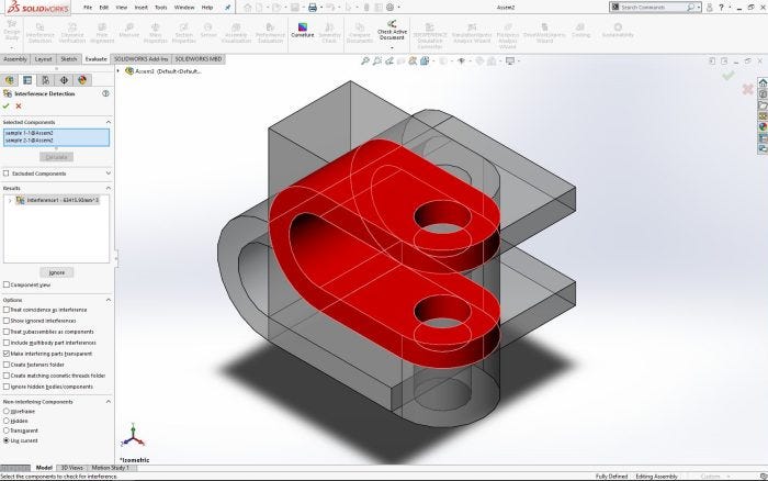 Detecting interferences between components in SOLIDWORKS Assembly | by N C CADCAM SYSTEMS | Medium