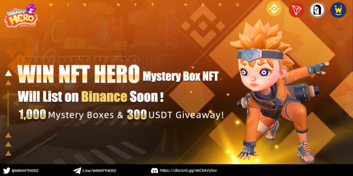 Airdrop Celebration On WIN NFT HERO Mystery Box Listing On Binance NFT ...