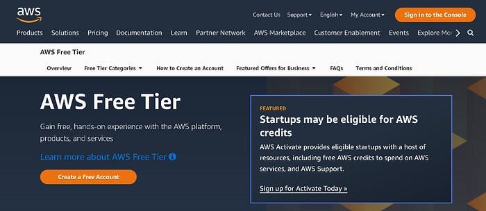 Create an AWS Free Tier Account. This article will guide you the steps… | by Java Techie | May ...