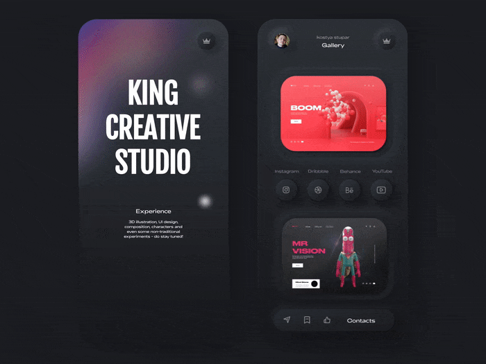 Expressive and Unique Mobile UI Designs | TMDesign