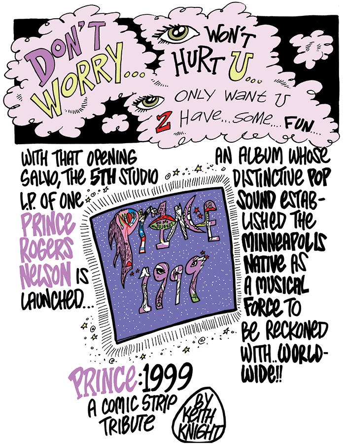 Prince’s 1999: A Comic Strip Tribute | by Keith Knight | Cuepoint | Medium