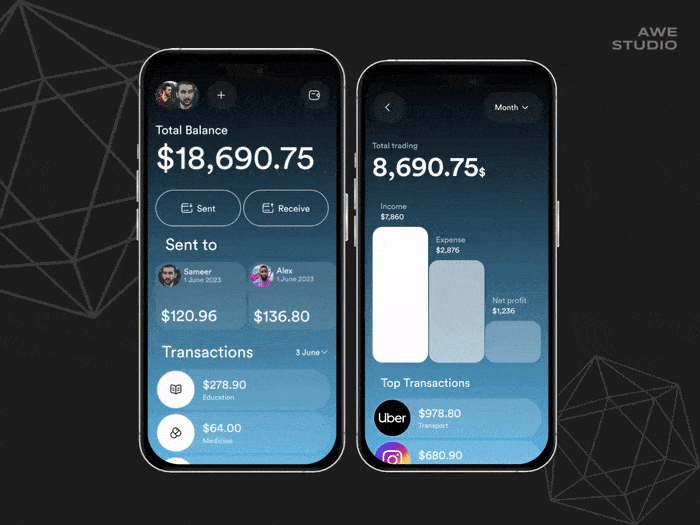 Beautiful and Corporate Mobile UI Designs | TMDesign