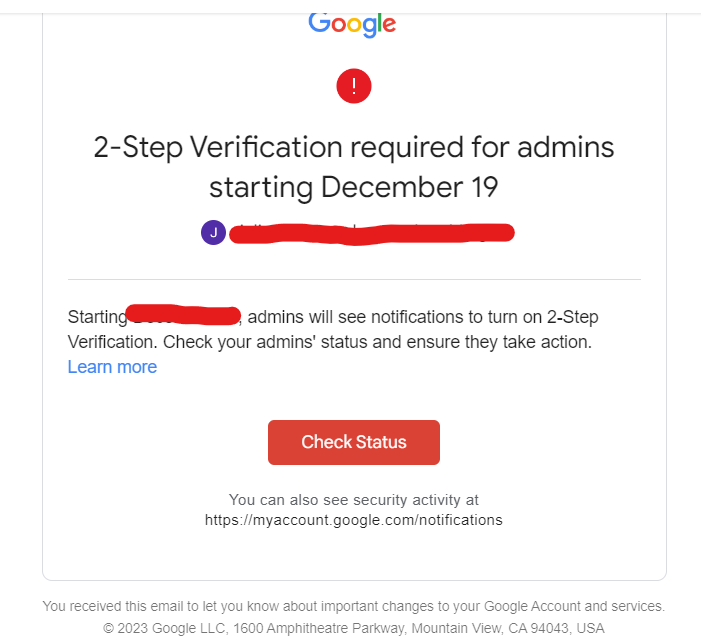 Google Enforcing 2FA. Google is enforcing 2FA on all accounts… | by ...