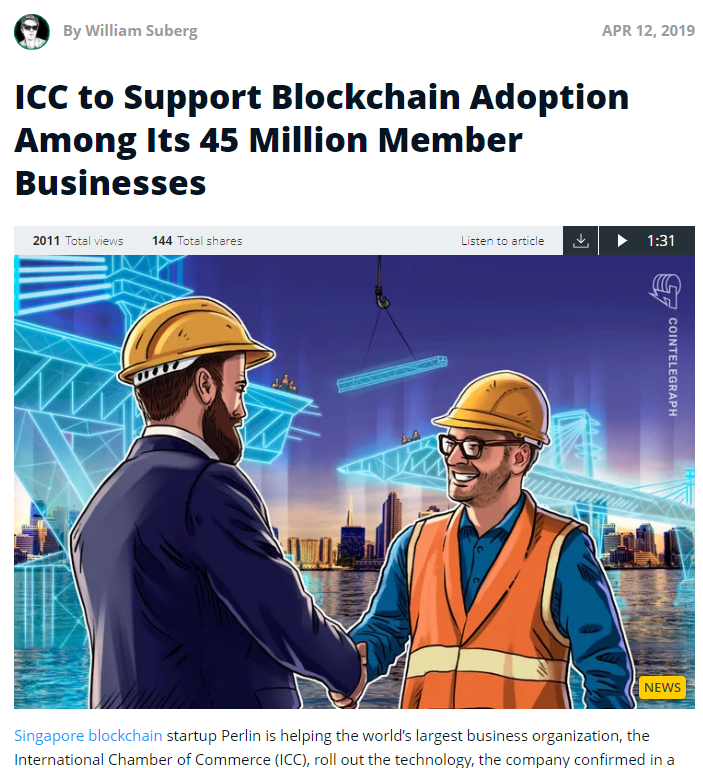 Perlin Partnership with the International Chamber of Commerce | by ...