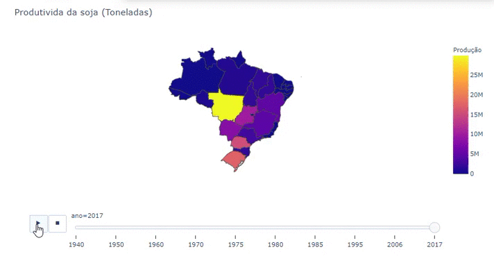 How to create and interactive map of Brazil using Plotly.Express ...