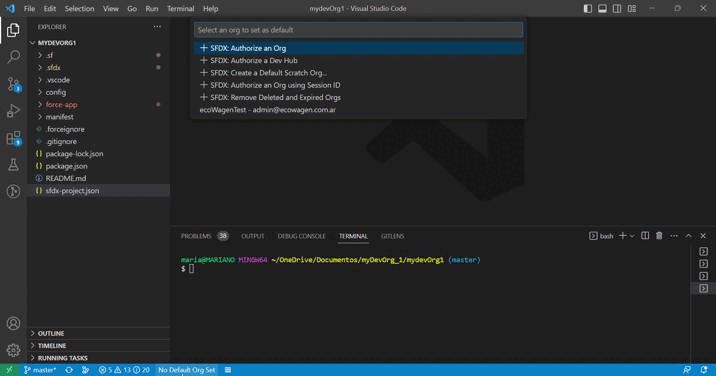 How To Authorize A Salesforce Org From Vscode By Mariano Padularrosa