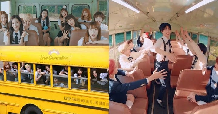 5 K-Pop Idol Groups Who Rocked The Classic School Bus Concept | by ...