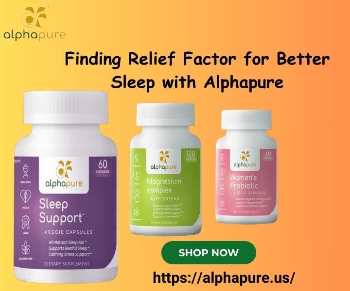 Buy Relief factor sleep | Alphapure Supplements | Medium