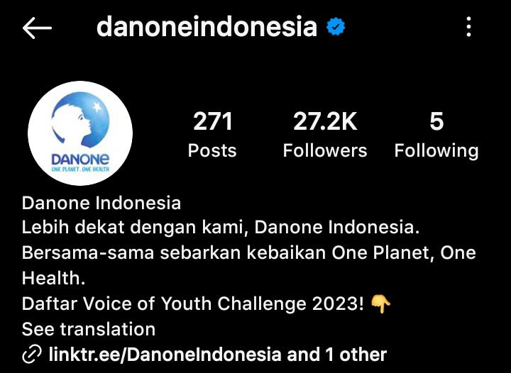 Review Konten Akun Sosial Media Danone Indonesia | by Honesty Adil | Medium
