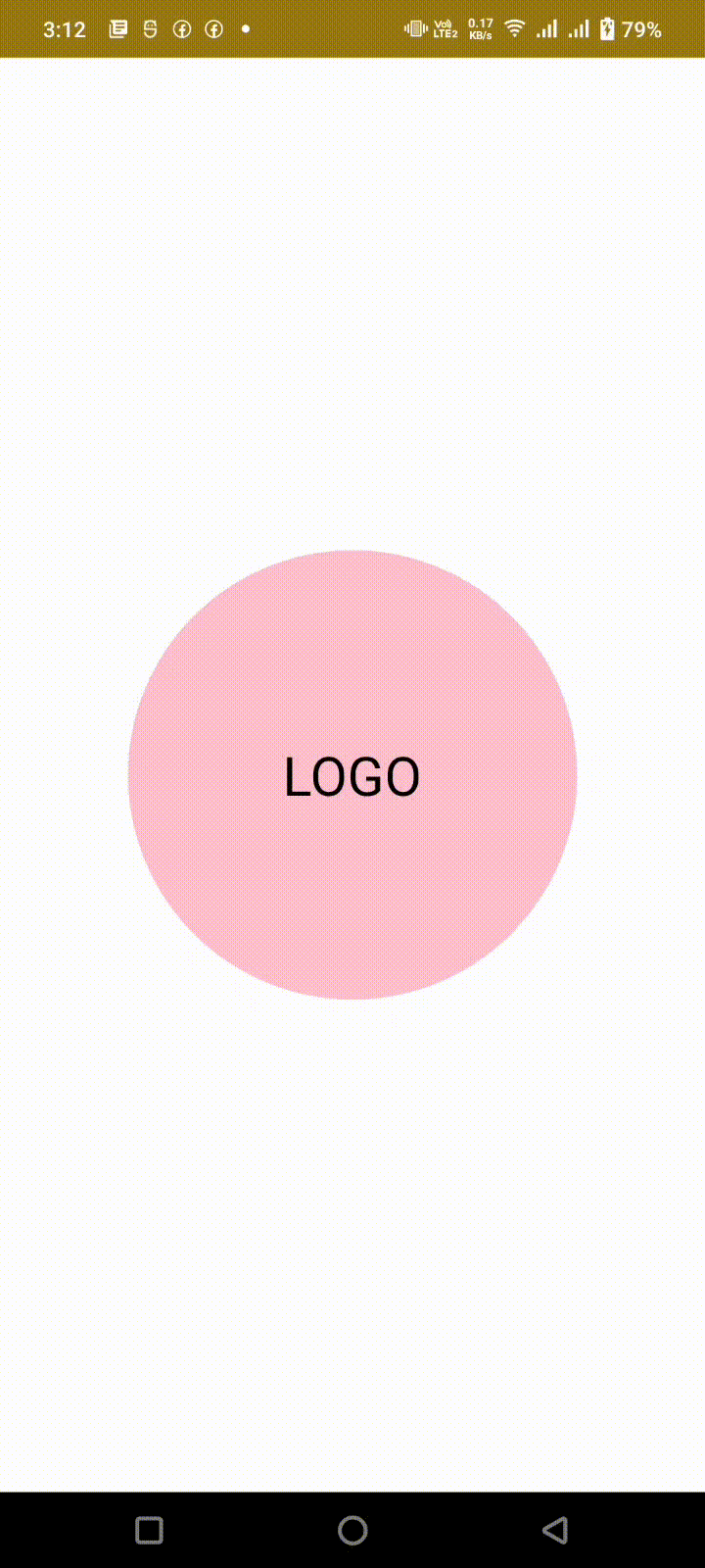 Splash Screen logo background color animates to full-screen zoom React ...