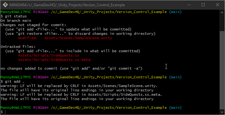 Using Git for Unity: Pull, Commit, Push | by Manny Cabacungan | Medium
