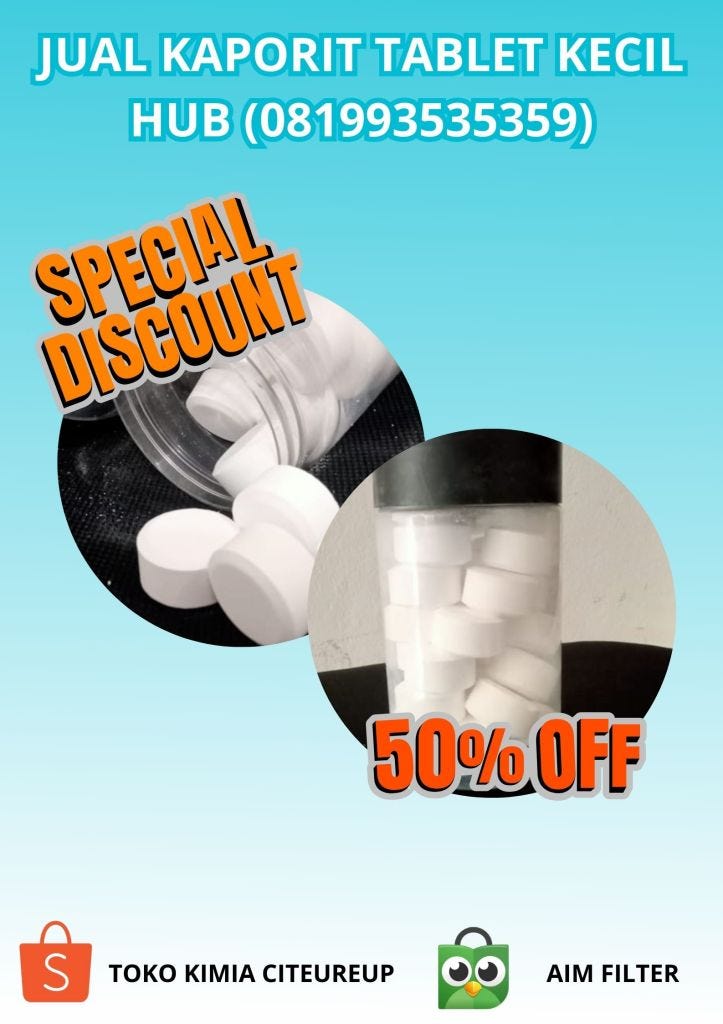 jual kaporit tablet kecil Solusi Praktis untuk Kebersihan dan Kesehatan ...