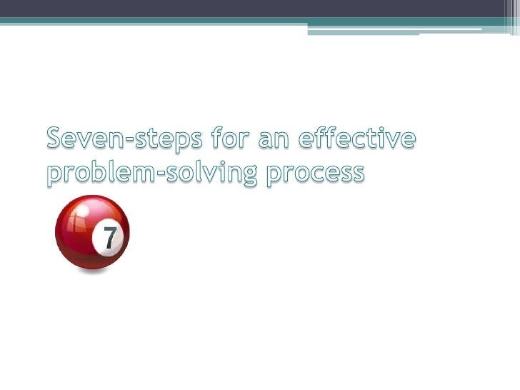 7 Step Problem Solving: OLD METHOD | by Joshwa P | Feb, 2024 | Medium