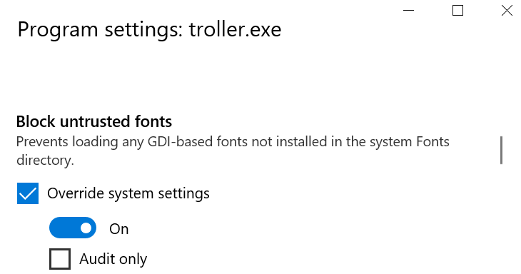 The Windows Security Journey — Block Untrusted Fonts | by Shlomi ...