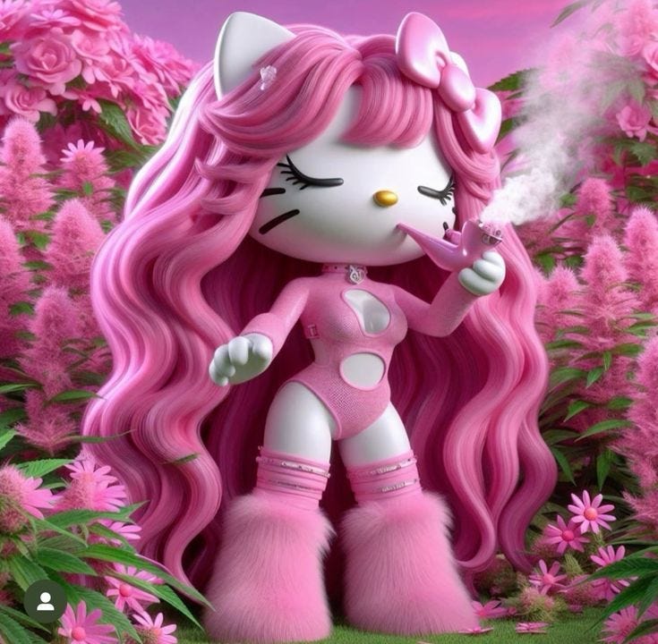 The dichotomy of girlhood, on whether Hello Kitty smokes weed or picks ...