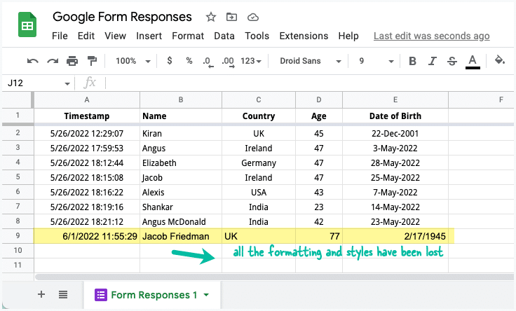 How to Auto Format Google Form Responses in Google Sheets? | by Itm Lab | Medium