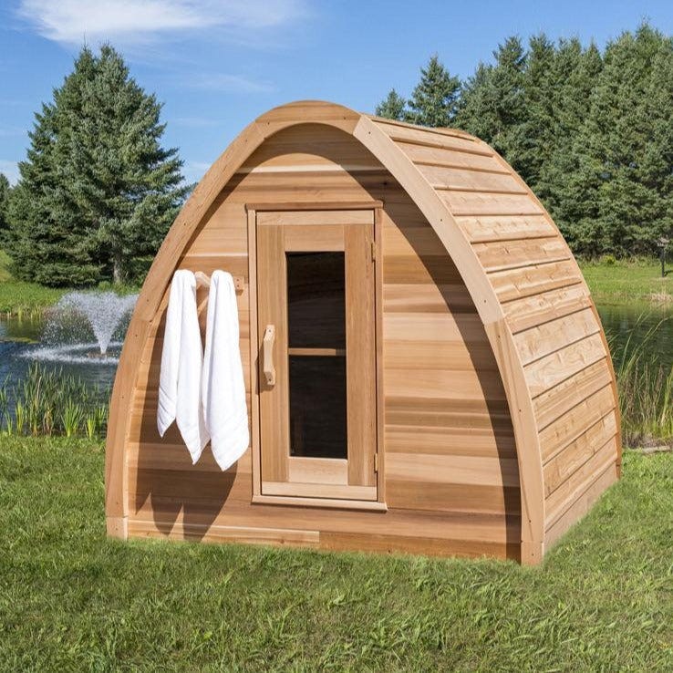 Smartmak Mini POD Outdoor Clear Red Cedar Sauna(2–4 person) - outdoor ...