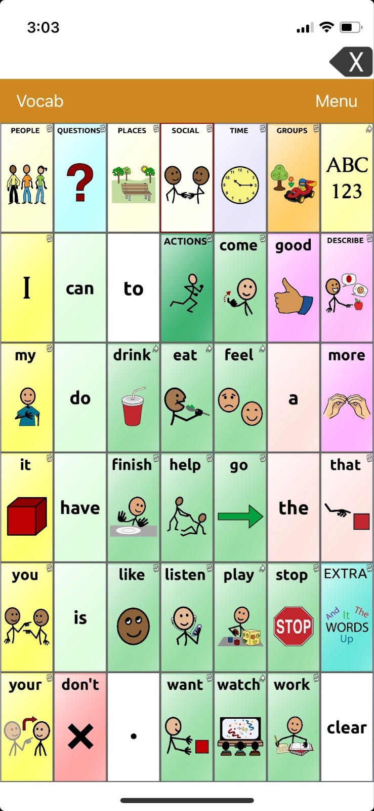 Implementing vocabulary packs for AAC devices | by OriannaWYQ | Medium