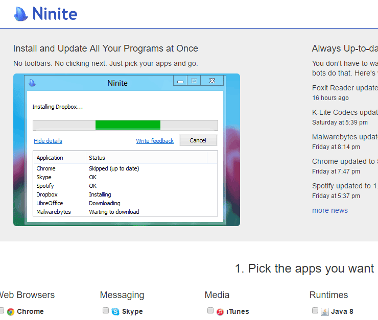 Ninite, Install And Update All Your Programs At Once | by Alex Ionescu ...