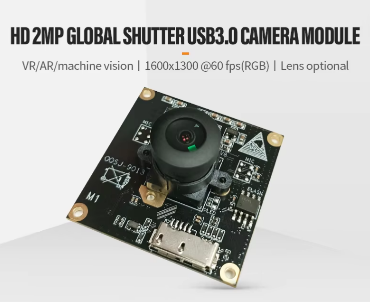 2MP 1600x1300 60fps Color RGB OG02B10 Sensor Cmos 60FPS Global Shutter USB3 Camera Module | by ...