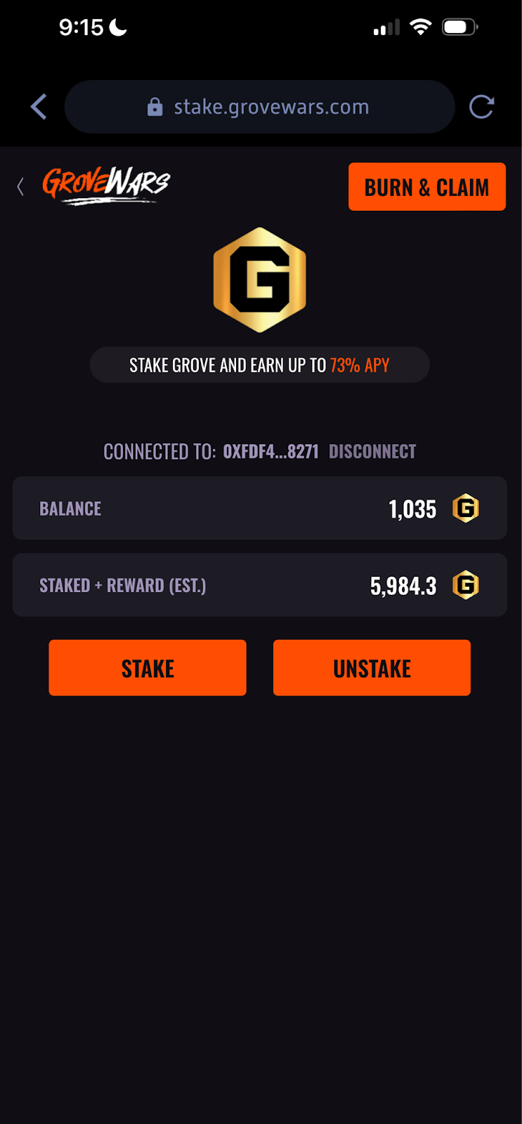 How to Stake GROVE through Theta Wallets + GROVE Burn-to-Claim Rewards ...