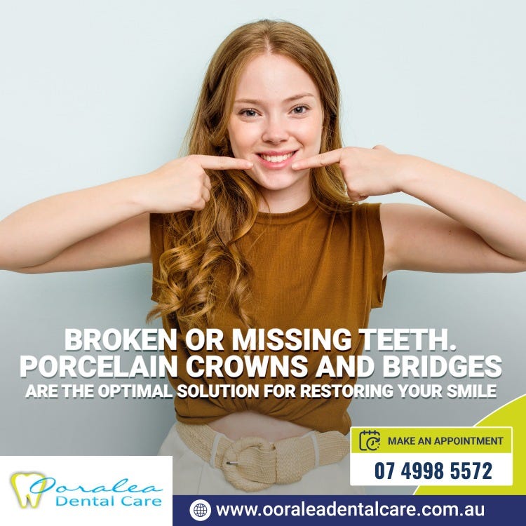 Broken or Missing Teeth. Porcelain Crowns and Bridges are the Optimal ...
