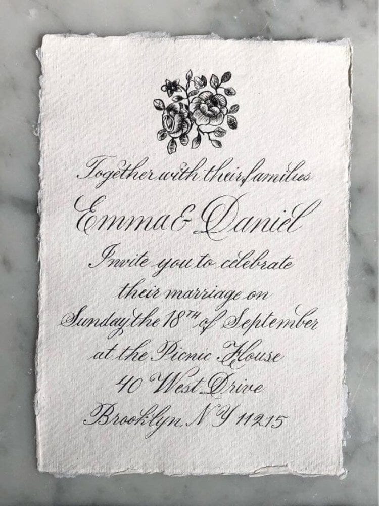 The Timeless Charm of Handwritten Wedding Invitations | by Brooklyn ...