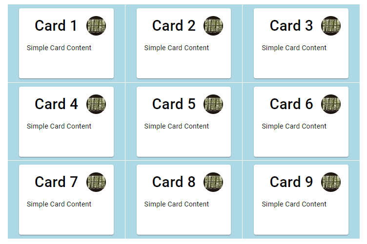 Awesome Angular Material Responsive Grid List With Cards Example | The Clever Dev