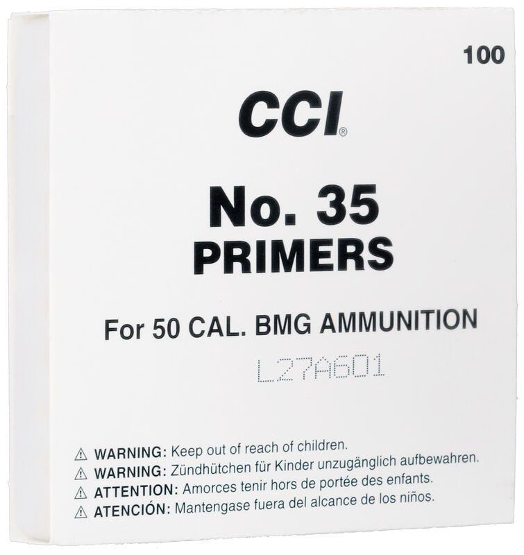 CCI 50 BMG Military Primers - Diziblo Odisha - Medium