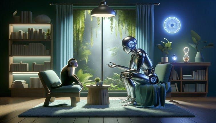 Artificial Therapy — Greater Ape. A Surprising Way to Use AI | by Mandy ...