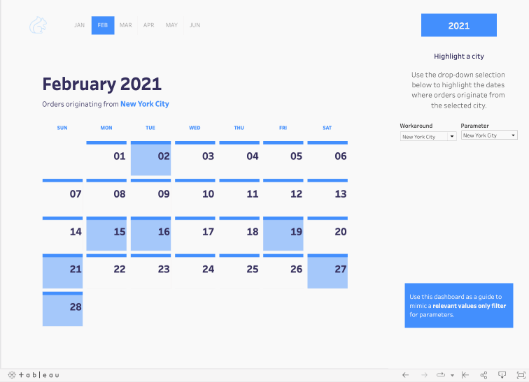 A workaround to display relevant values only in a parameter drop-down in Tableau | by Kim ...