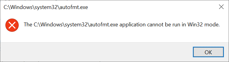 The Windows Process Journey — “autofmt.exe” (Auto File System Format ...