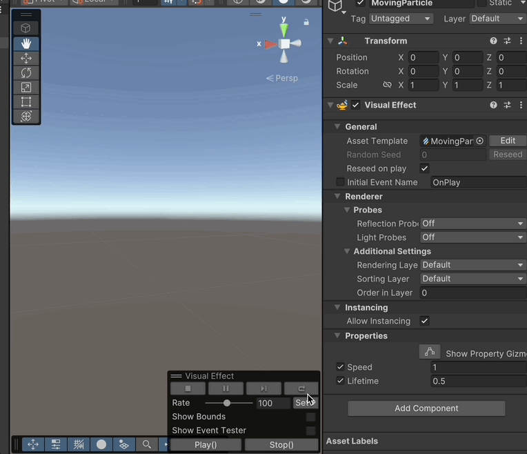 Changing The Size and Velocity of a Single Particle: VFX Graph Part 2 ...