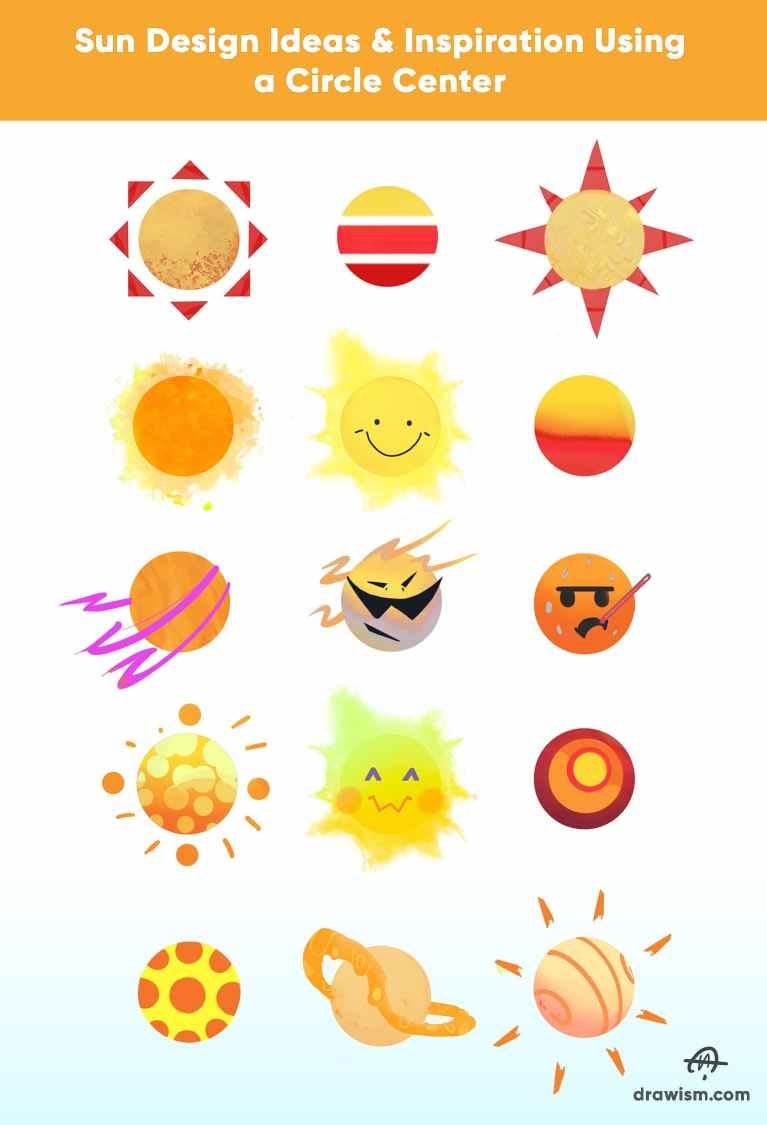 How to Draw the Sun in 40 Unique Designs | by Drawism | Medium