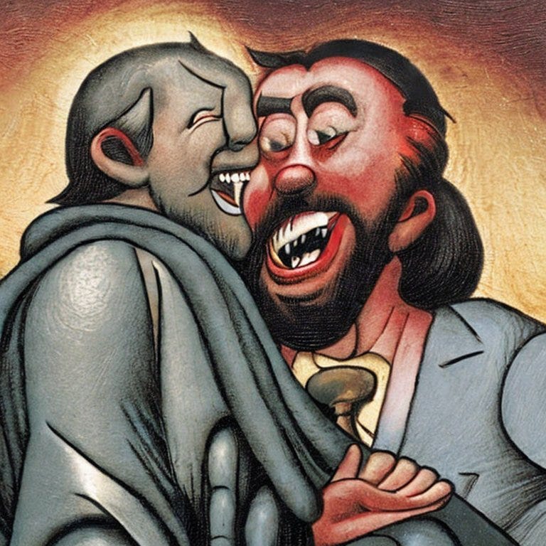 Satan and God. Prompt | by The Mundane Man | Chitransh W. | Medium