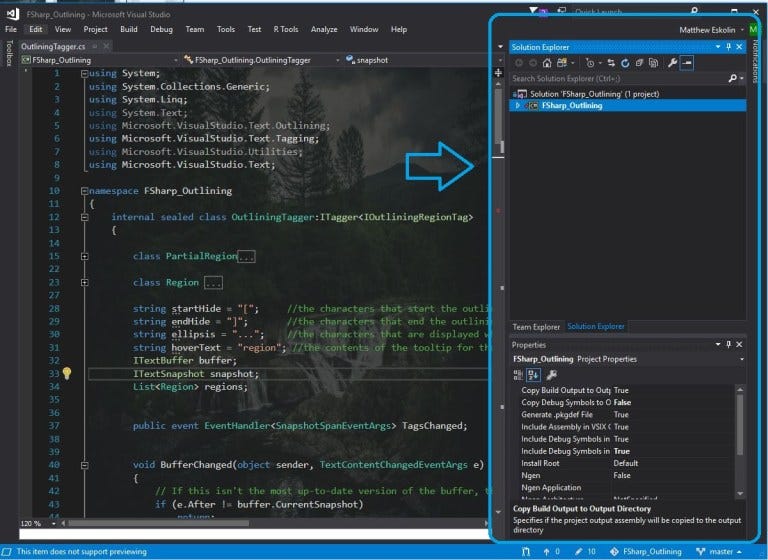 Visual Studio Window Layout Tips. Visual Studio provides the ability to ...