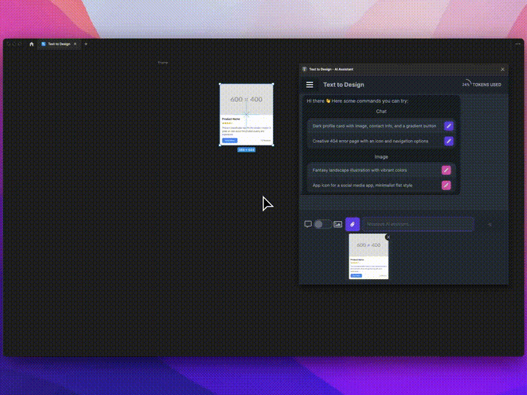 Building a Figma AI Assistant. Text to Design Figma plugin might look ...