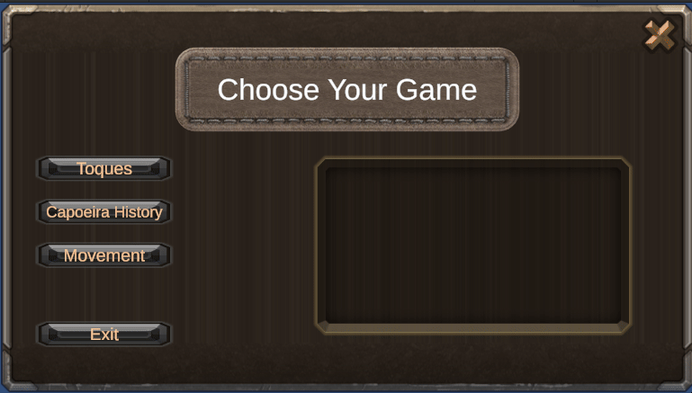 Untitled Educational Capoeira Game - Implementing Game Select Screen ...