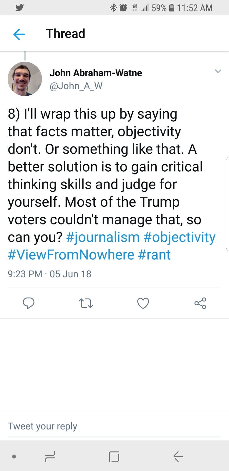 Twitter on Objectivity. Does it matter? | by Oba cantine | Journalism ...