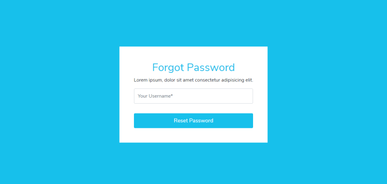 Reset Password Form In Bootstrap. Reset Password Form In Bootstrap | by ...